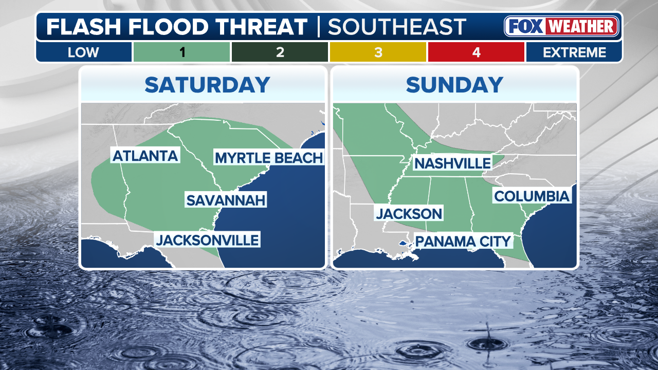Florida and Southeast face tropical downpours, flood threat through ...